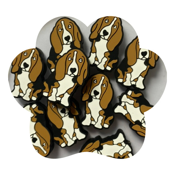 Silicone Beagle Dog Silicone Bead – LooLoo Chews