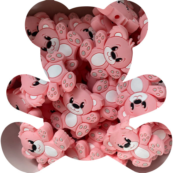 Silicone Teddy Bear Bead – LooLoo Chews